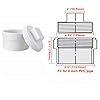 Amazon.com: UYHSEI 4" Pvc Sewer Cleanout Adapter With Plug Pipe Cover ...
