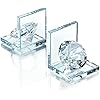 Amazon.com: 1 Pair Crystal Bookends with 80mm Clear Diamond, L Shaped ...