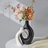 Amazon.com: XL Black and Beige Snuggle Hollow Ceramic Vase of 2 for ...