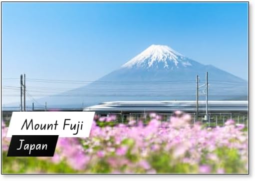 Tokaido Shinkansen Bullet Train Passing by Mount Fuji, Yoshiwara ...