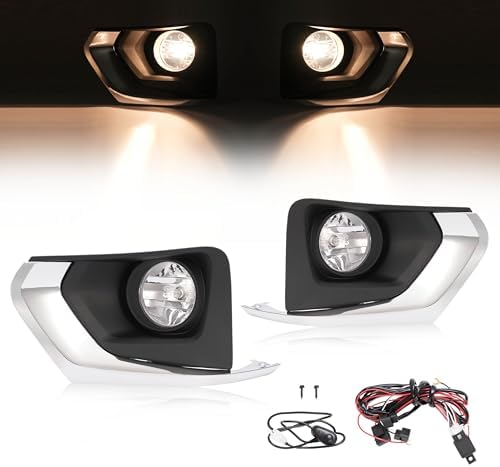 Amazon.com: HECASA Pair Fog Light&Bezel&Molding Compatible with 2018 ...