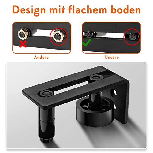 Wilktop Adjustable Floor Guide Set of 2, Sliding Door Runner, Floor ...