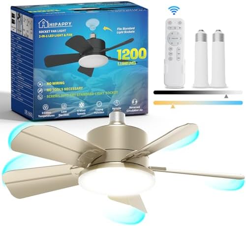 Amazon.com: Bell+Howell Socket Breeze Cool Light Deluxe with 2 Socket ...