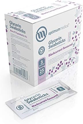 Amazon.com: OPTIMUM MEDICAL Glycerin Swabsticks (x75) – Blackcurrant ...