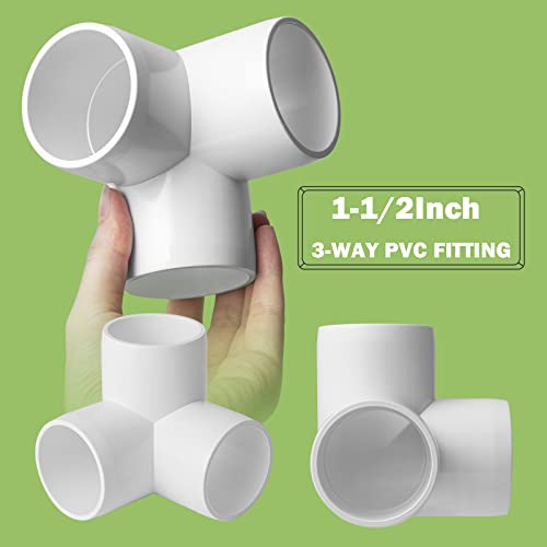 Snapklik.com : 6Pack PVC Fittings 1-1/2Inch 3 Way, Furniture Grade ...