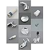 Hadrian 601000 Door Hardware Kit, Chrome, In-Swing, Concealed Hinge ...