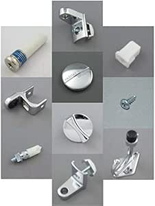 Hadrian 601000 Door Hardware Kit, Chrome, In-Swing, Concealed Hinge ...