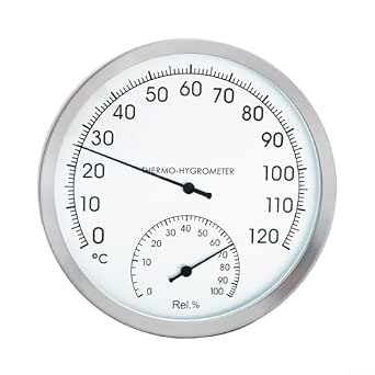 Stainless Steel Construction Thermometer and Hygrometer for Reliable ...