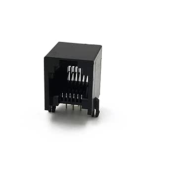 Amazon.com: Coorle Modular Jack RJ25 Pitch 1.02mm Soldering Length 13mm ...