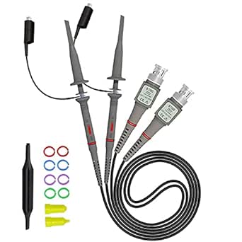 P6100 100MHz Oscilloscope Scope Clip Probe Test Leads Kit, High ...