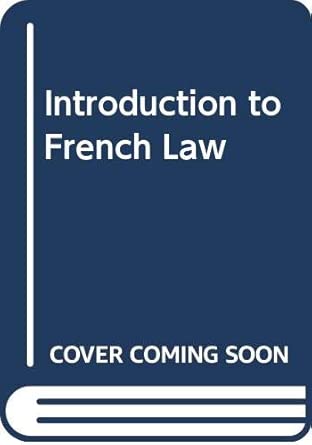 Introduction To French Law: Amazon.co.uk: Dickson, Prof Brice ...