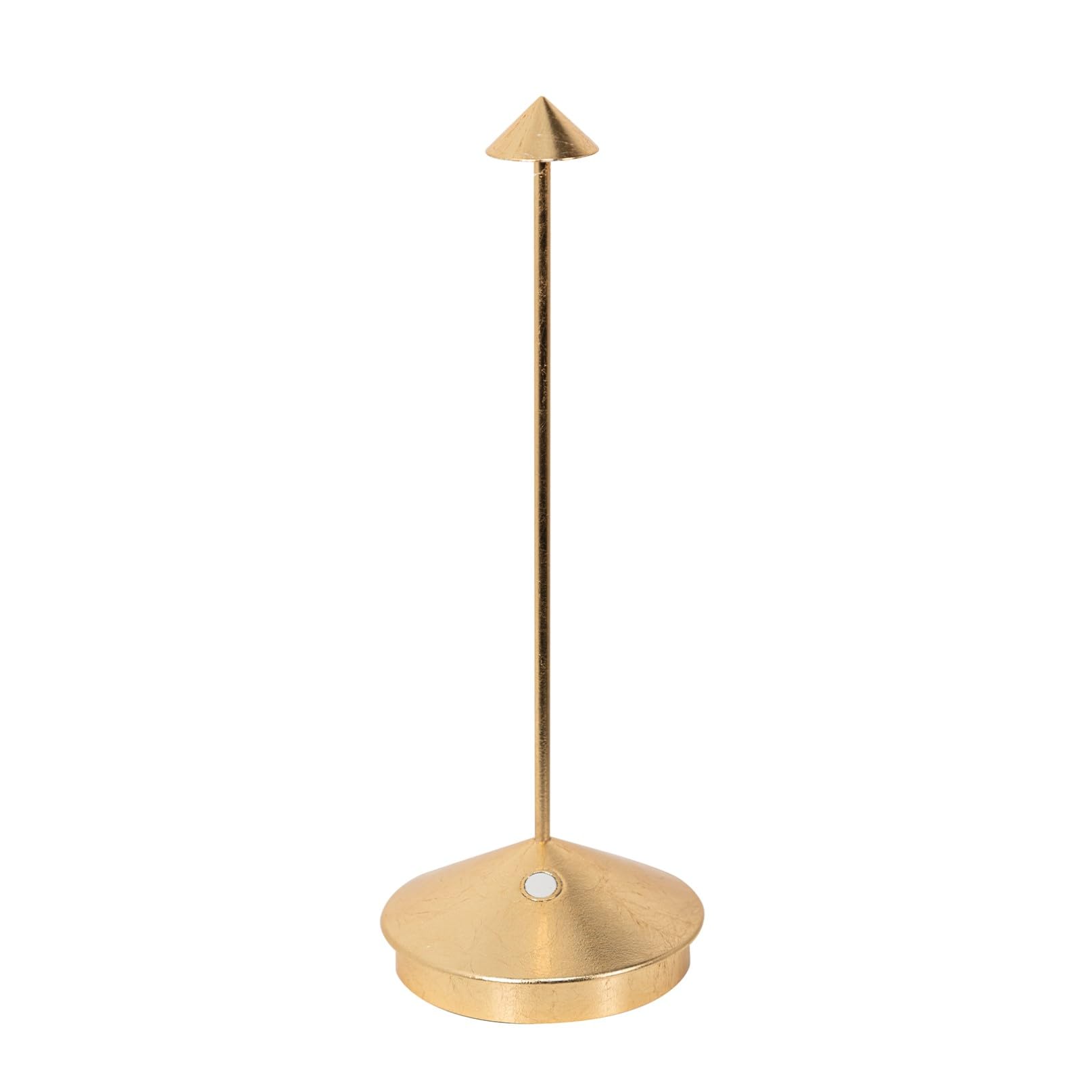 Zafferano, Pina Pro Lamp with Gold Leaf, Rechargeable Cordless Table ...