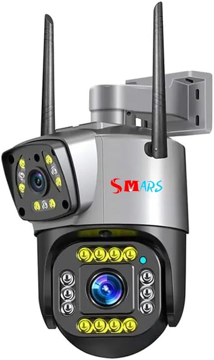 Buy Maizic Smarthome Supercam Tricams Dual Lenses 3 Screens View 4MP ...