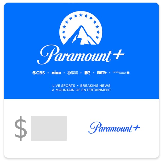 Amazon.com: Paramount+ $25 eGift Card - Standard : Gift Cards