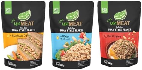 Amazon.com : VEGAN Tuna Fish UnMeat 100% PLANT-BASED - Vegetarian Meat ...