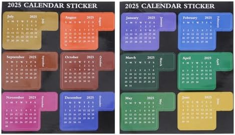 Amazon.com: NUOBESTY 2026 Calendar Stickers Monthly Index Tabs Planner ...