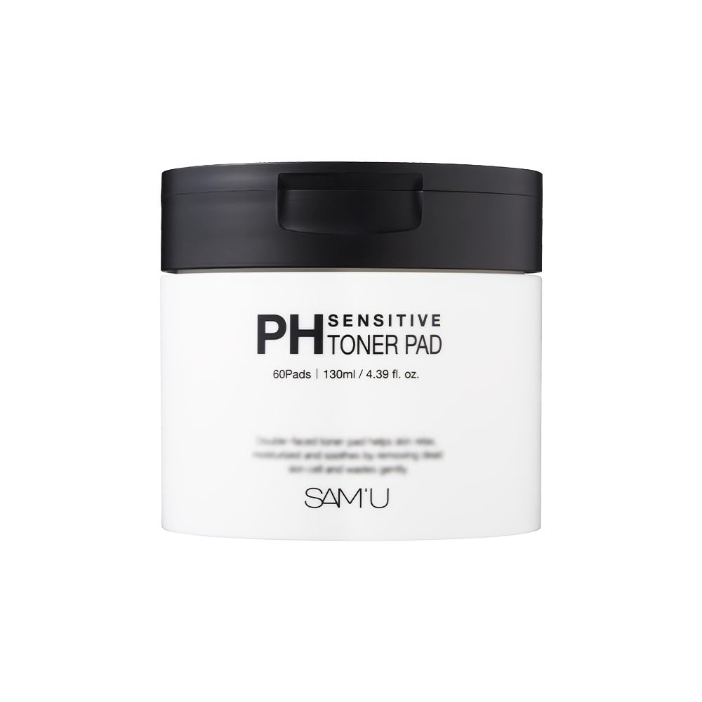 Amazon.com : SAM'U PH Sensitive Toner Pad |PH Balance Toner Pad | Moisturizing and Soothing ...