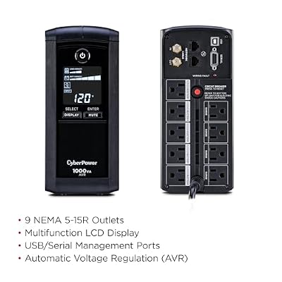 CyberPower CP1000AVRLCD Intelligent LCD UPS Battery Indonesia | Ubuy