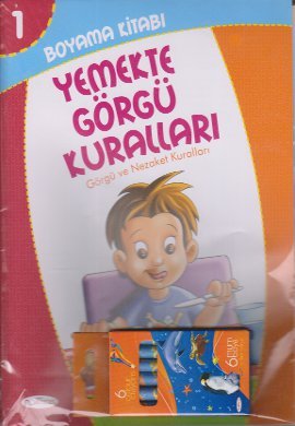 Boyama Kitabi 1 - Yemekte Gorgu Kurallari | Amazon.com.br