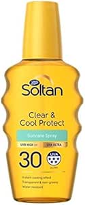 Soltan Clear & Cool Protect spray SPF 30 200ml : Amazon.co.uk: Beauty