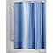 Amazon.com: iDesign Ombre Fabric Shower Curtain Water-Repellent and Mold- and Mildew-Resistant ...