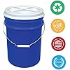Amazon.com: ePackageSupply 5 Gallon White Bucket with Gamma Seal Screw on Airtight Lid | Made in ...