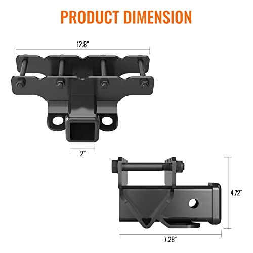 Snapklik.com : 2 Inch Towing Hitch Receiver And Cover Kit For 2018-2021 ...