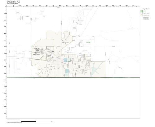 ZIP Code Wall Map of Douglas, AZ ZIP Code Map Not Laminated: Amazon.com ...