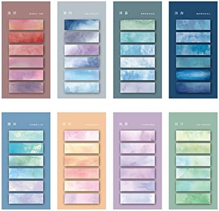 Amazon.com : GINCEVHY 960 Sheets Landscape Sticky Tabs, Pastel Strip ...