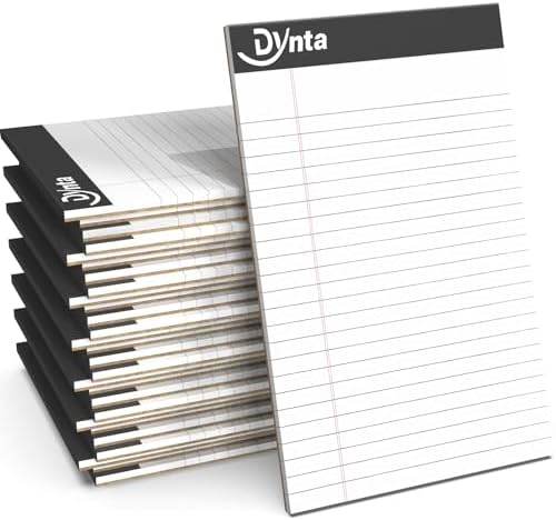 Amazon.com : Dynta Legal Pads 5x8 Notepad Bulk, 28 Packs College Ruled ...