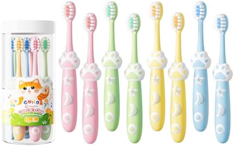 8 Pack Kids Toothbrushes Extra Soft Toddler Toothbrush Age 2-4 Children ...
