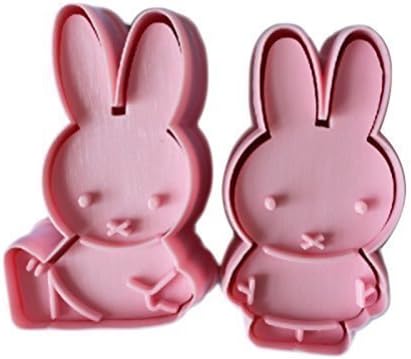 Amazon.com: elegantstunning 2pcs Miffy cookie cutter Fondant Cake ...