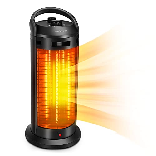 2-In-1 Space Radiant Heater - 120° Oscillation Infrared Heater for ...
