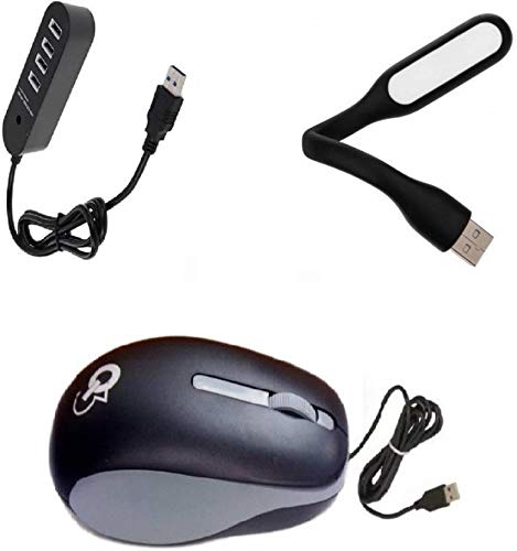 Q3 High Speed Ergonomic Design Q8N Wired Mouse with Mini Flexible USB ...