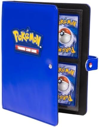 Amazon.com: Ultra Pro - Premium Pokémon 4-Pocket Snap Binder, Sleek ...