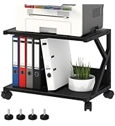Amazon.com: aboxoo Printer Stand for Desk with Storage Drawer, 2 Tier ...