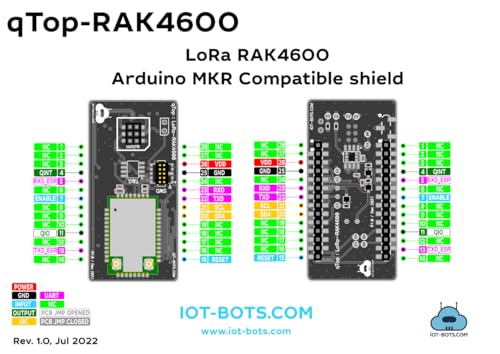 Electronikz Qtop Arduino Mkr Compatible Lora And Ble Rak4600 Shield