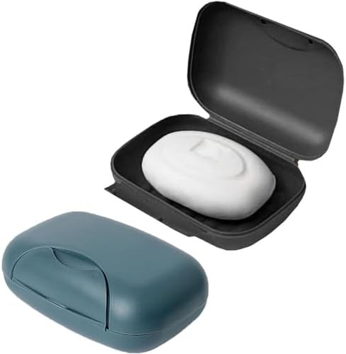 2Pcs Travel Soap Case Soap Bar Travel Soap Dish with Lid Waterproof ...