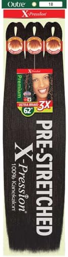 Amazon.com : Outre X-Pression Braid - Pre Stretched Braid 62" 3X (1 ...