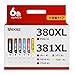 Amazon.co.jp: BCI-380XL BCI-381XL キャノン 用 インク 380 381 純正 と併用可能 canon 用インク 381 BCI-381 ts8330 インク ...