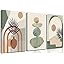 Amazon.com: 3 Pcs Mid Century Modern Boho Abstract Canvas Wall Art ...