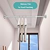 Amazon.com: Stainless Steel Spring Tension Curtain Rod 15.7" to 27.6 ...