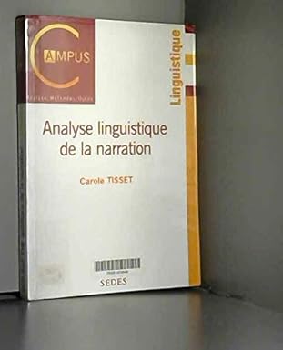 Amazon.co.jp: Analyse linguistique de la narration : 本