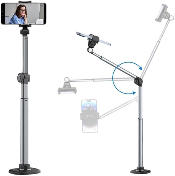 Amazon.com: Overhead Phone Stand for Desk, [Reinforced Stable Base ...