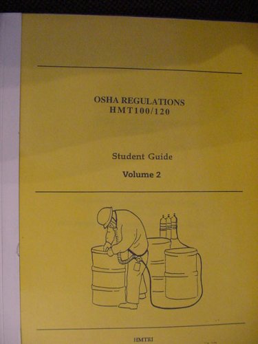 OSHA Regulations HMT100/120 Vol 2: Richard Fritz, David Foss: Amazon ...