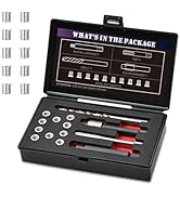 Amazon.com: SENNMONN M5X0.8X7.6MM Thread Repair Kit with Insert HSS ...