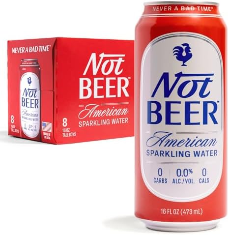Amazon.com: Not Beer American Sparkling Water, Mineral & Electrolyte ...