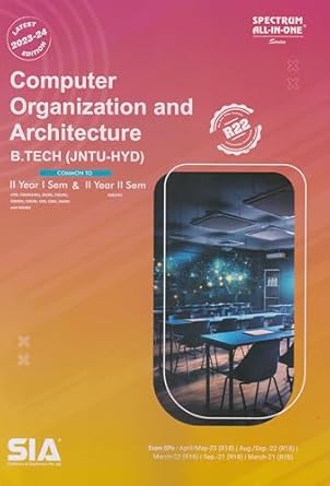 Computer Organization and Architecture (Common To B.Tech JNTU-HYD CSE ...