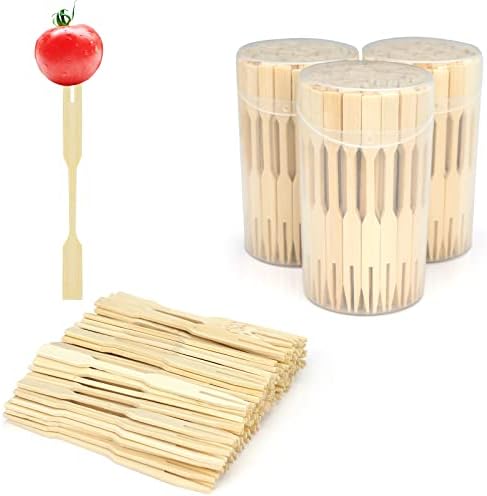Amazon.com | BambooMN Premium 3.5" Bamboo Mini Cocktail Tasting Forks ...