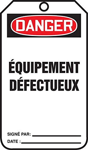 Amazon.com: DANGER ÉQUIPEMENT DÉFECTUEUX (30 Pack) : Industrial ...